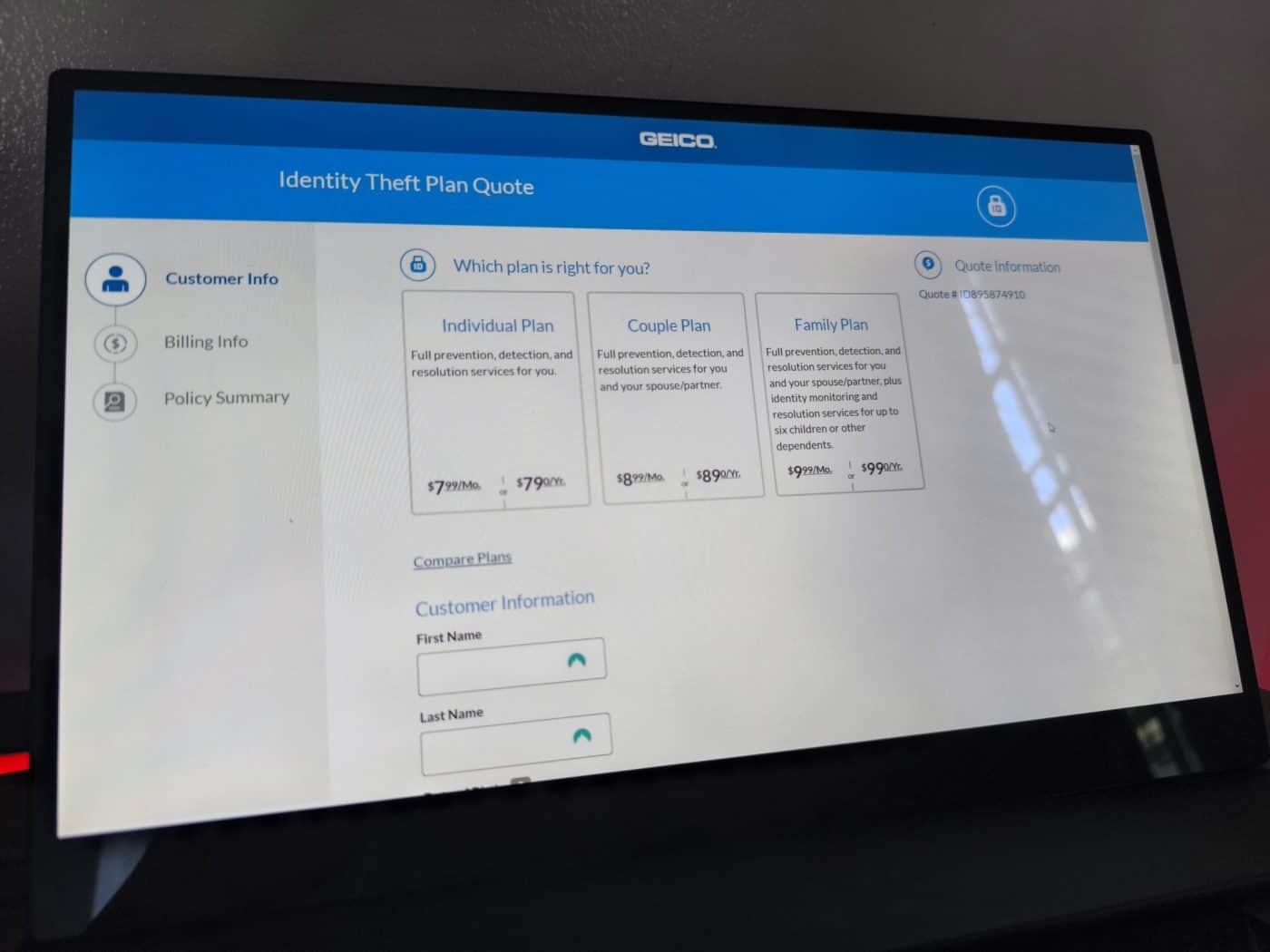 GEICO Identity Theft Protection Monitoring & Insurance Coverage